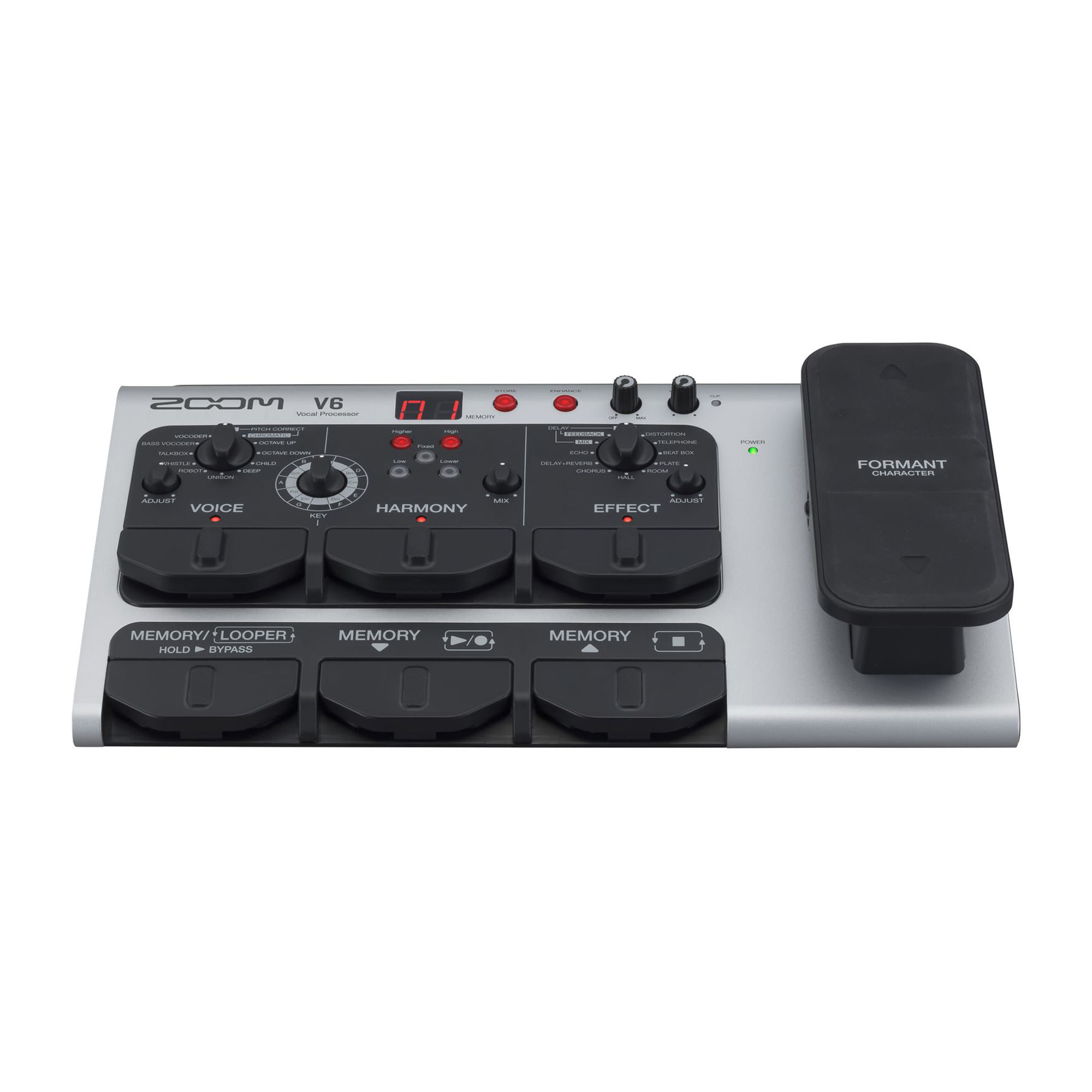 Pedalera multiefecto Zoom V6-SP - Vocal Precessor - Audiomusica